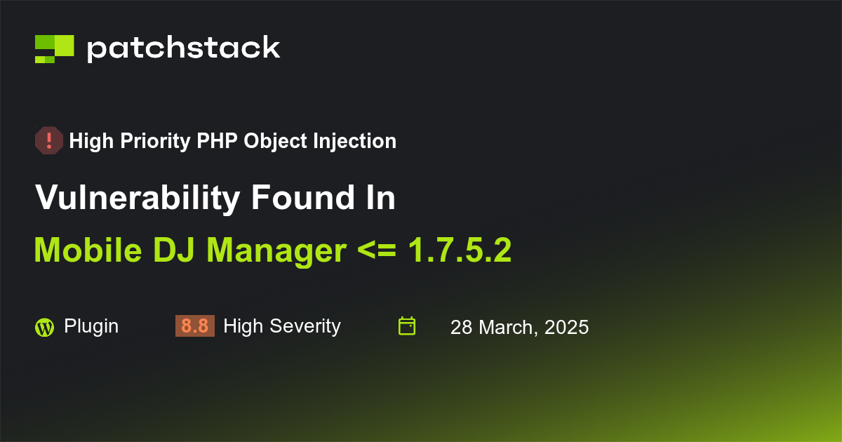 WordPress MDJM Event Management plugin